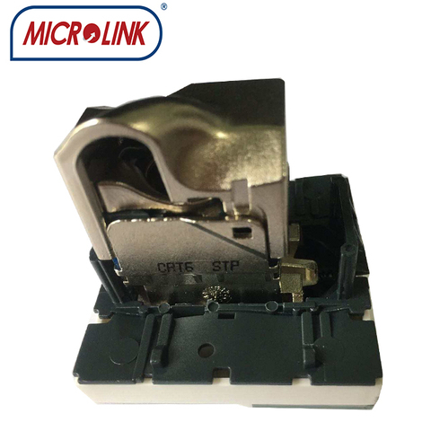 Buy French Single Port Ethernet Faceplate Outlet Toolless Stp Cat6a ...