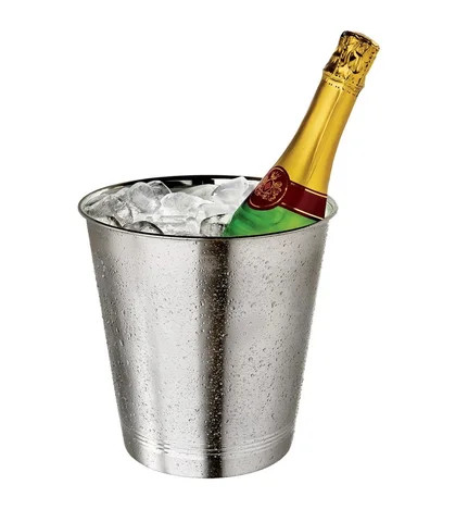 Buy Hammered Round Ice Basket Gold Color Handle Kitchenware Beer Bottle ...