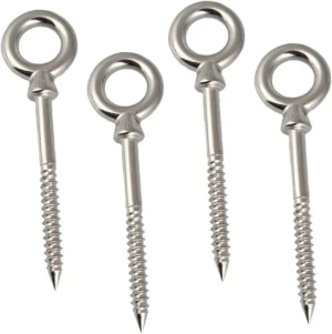 Buy Heavy Duty Stainless Steel Eye Hooks Screw-in Lifting Eye Bolt For ...