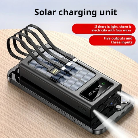 Buy High-capacity 10000mah Waterproof Solar Power Bank Mobile Charger ...