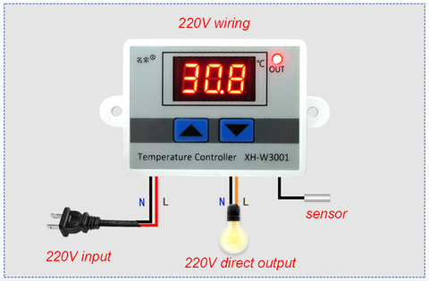 Buy High Quality Microcomputer Temperature Controller 220v 12v 24v -50 ...