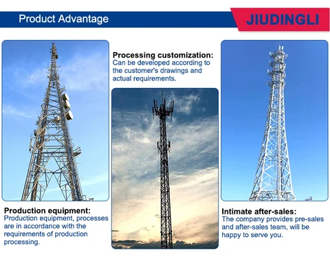 Buy Hot Sale Steel Mast Lattice Communication Pole Tower Telecom Cell ...
