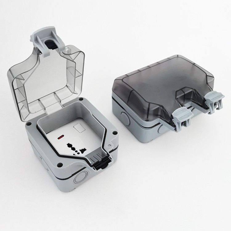Buy Icombo Clamshell Plastic Socket Enclosure Waterproof Pc Junction ...