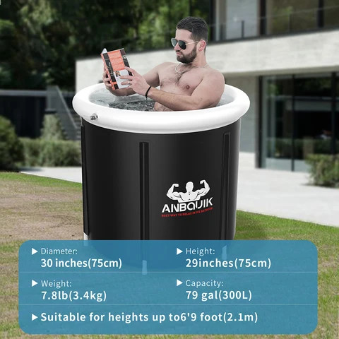 Buy Inflatable Ice Bath Tub Ice Barrel Bath For Sport Recovery ...