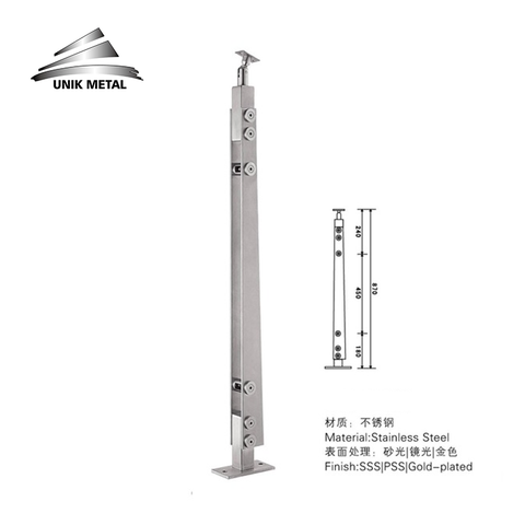 Buy Inox Metal 304 316 Stainless Steel Pipe Tube Stair Case Hand Rail ...