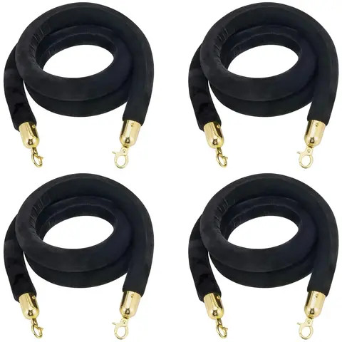 Buy Japchet 2 Meters 6.6 Feet Velvet Rope Crowd Control Queue Line ...