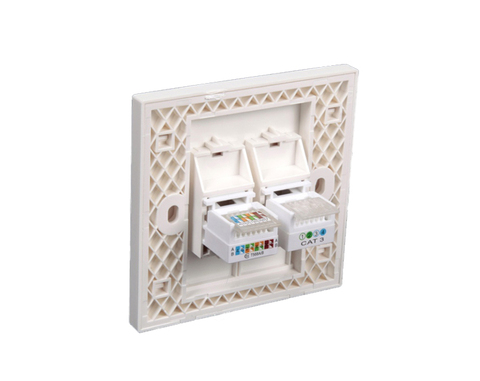 Buy Kico Network Rj45 Keystone Jack Faceplate Double 2 Port from ...