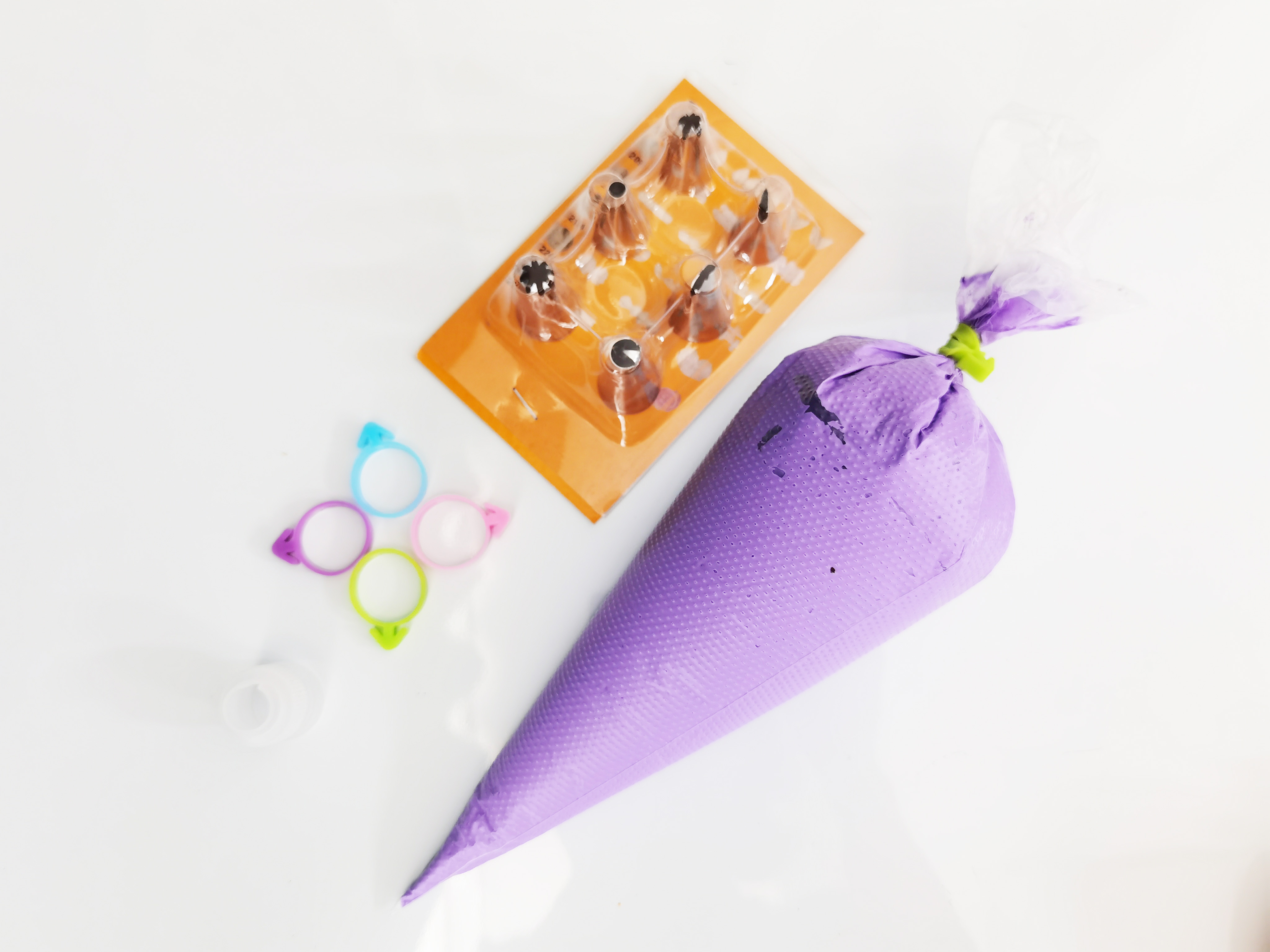 Buy Large Size 16 Inch Colourful 20 Pcs/set Pastry Bag Tips Icing ...