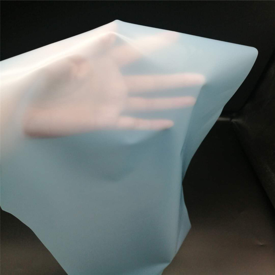 Buy Light Blue Semi Transparent Tpu Film Material Top Quality High Soft ...