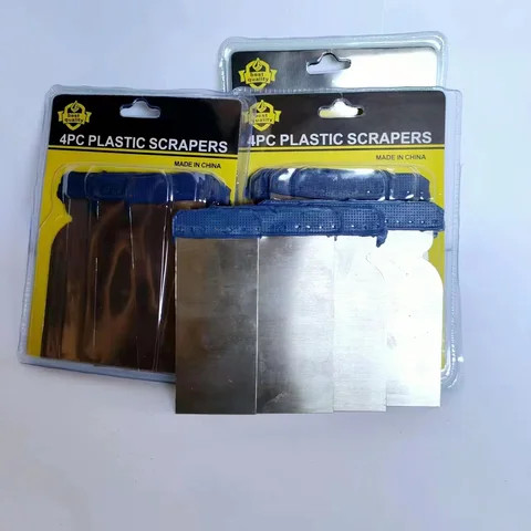 Buy Metal Body Filler Scraper Stainless Steel Spreaders Set 4pcs 50/80 ...