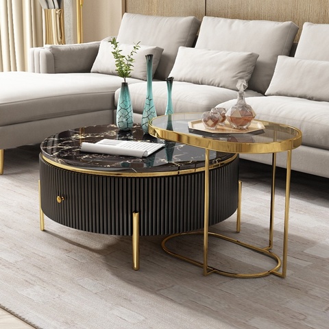 Buy Modern Luxury Style Combination Coffee Table Living Room Furniture ...