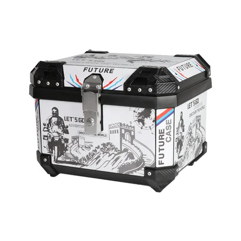 Buy New 45l High Quality Pp Motorcycle Top Box Scooter Luggage Storage ...