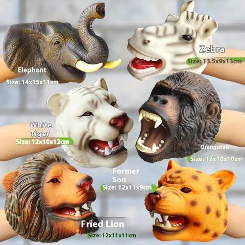 Buy New Realistic Animal Hand Puppet Toys T-rex Dinosaur Hand Puppet ...