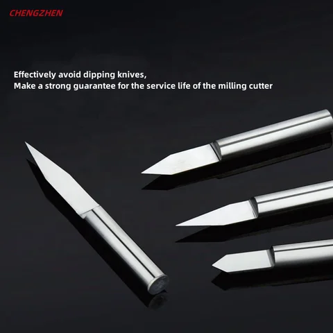 Buy Pcb Engraving Bit 4mm Shank Tipped 0.1-0.5mm V Shape Carving Bits ...