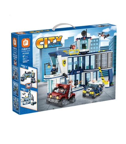 Buy Police Headquarte Station City Model Rescue Police Guard 3in1 ...