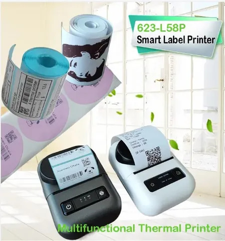 Buy Portable 58mm Sticker Mobile Thermal M110 Wireless Pos Impresora ...