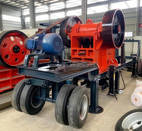Buy Portable Pe400x600 Mobile Diesel Engine Stone Jaw Crusher Machine ...