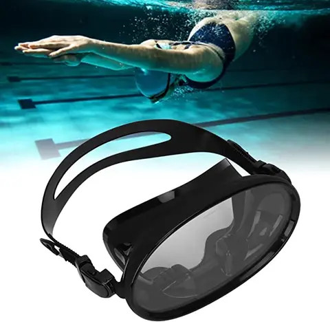 Buy Professional Single Lens Round Snorkel Mask Frameless Wide View ...