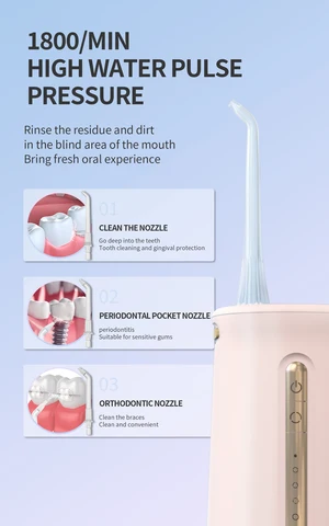 Buy Retractable Dental Water Flosser Mini Washing Machine 2in1 Portable ...