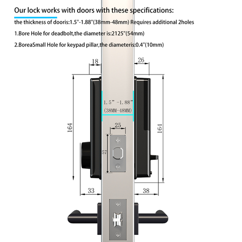Buy Smart Rim Deadbolt Auto Lock Fingerprint Password App Control ...