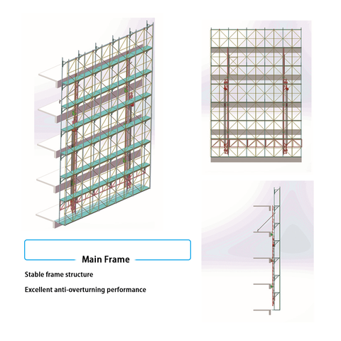 Buy Stable Steel Scaffolding Frames Work Platform With Electrical ...