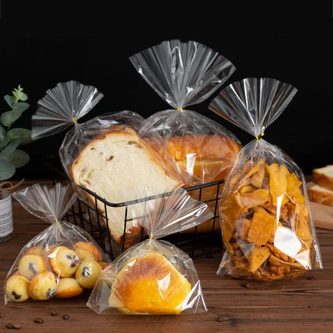 Buy Wholesale Clear Plastic Bread Loaf Bag Food Cookie Packaging ...