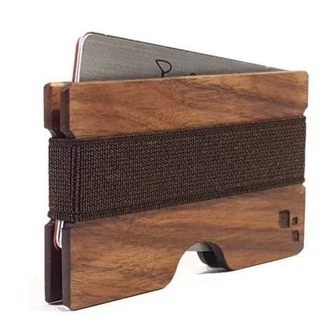 Buy Wooden Wallet Credit Card Holder Slim Wallet Walnut Engraved ...
