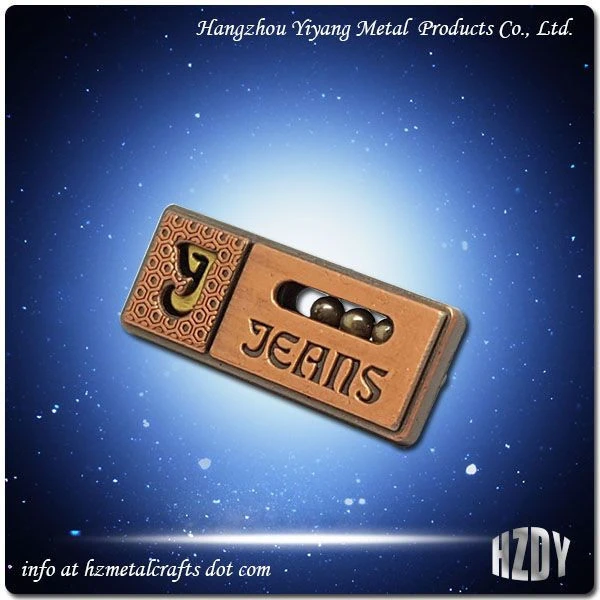 Buy Custom Metal Rivets Logo Name Plates For Handbags from Hangzhou ...