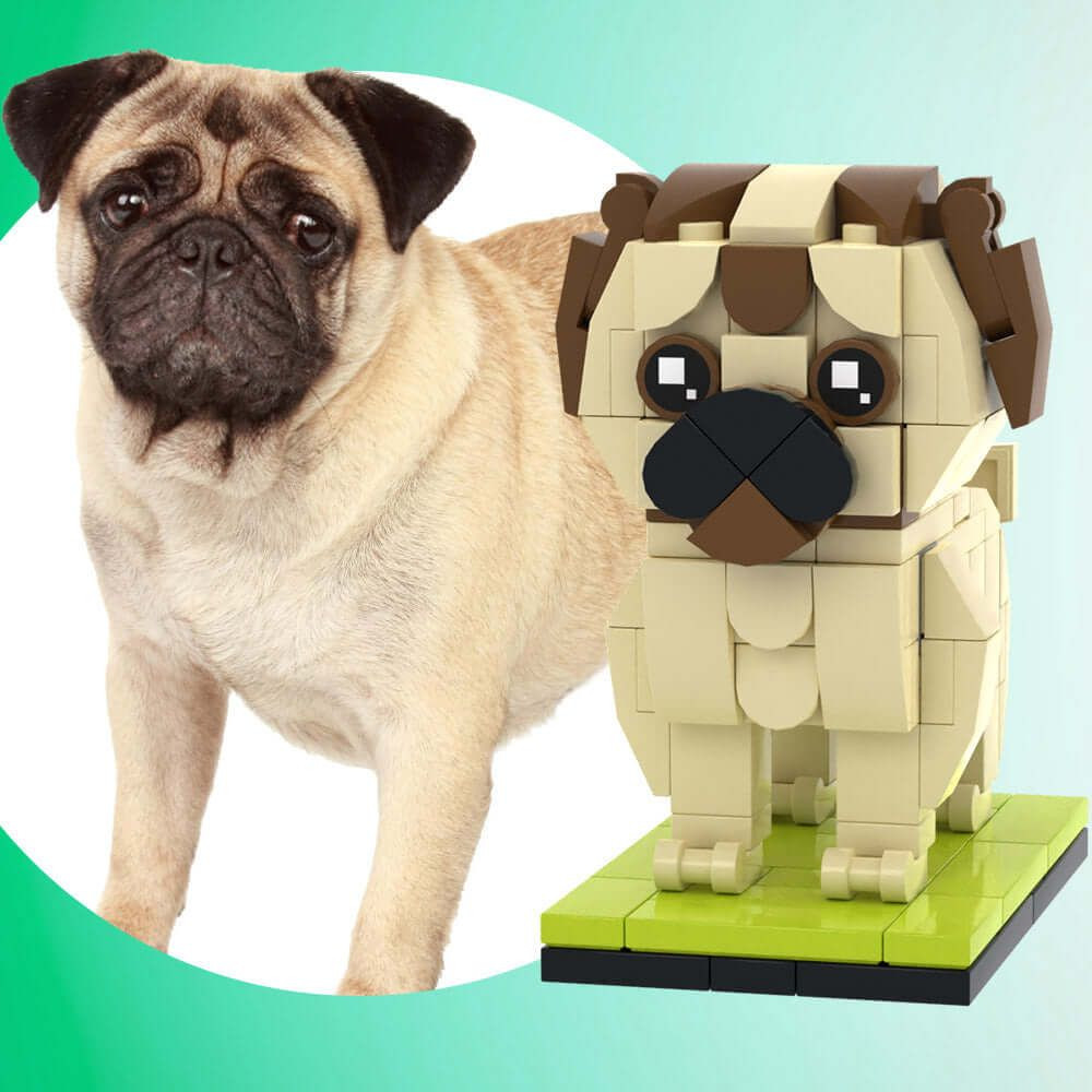 Buy Lego Compatibility Fully Body Customizable 1 Dog Photo Custom Brick ...