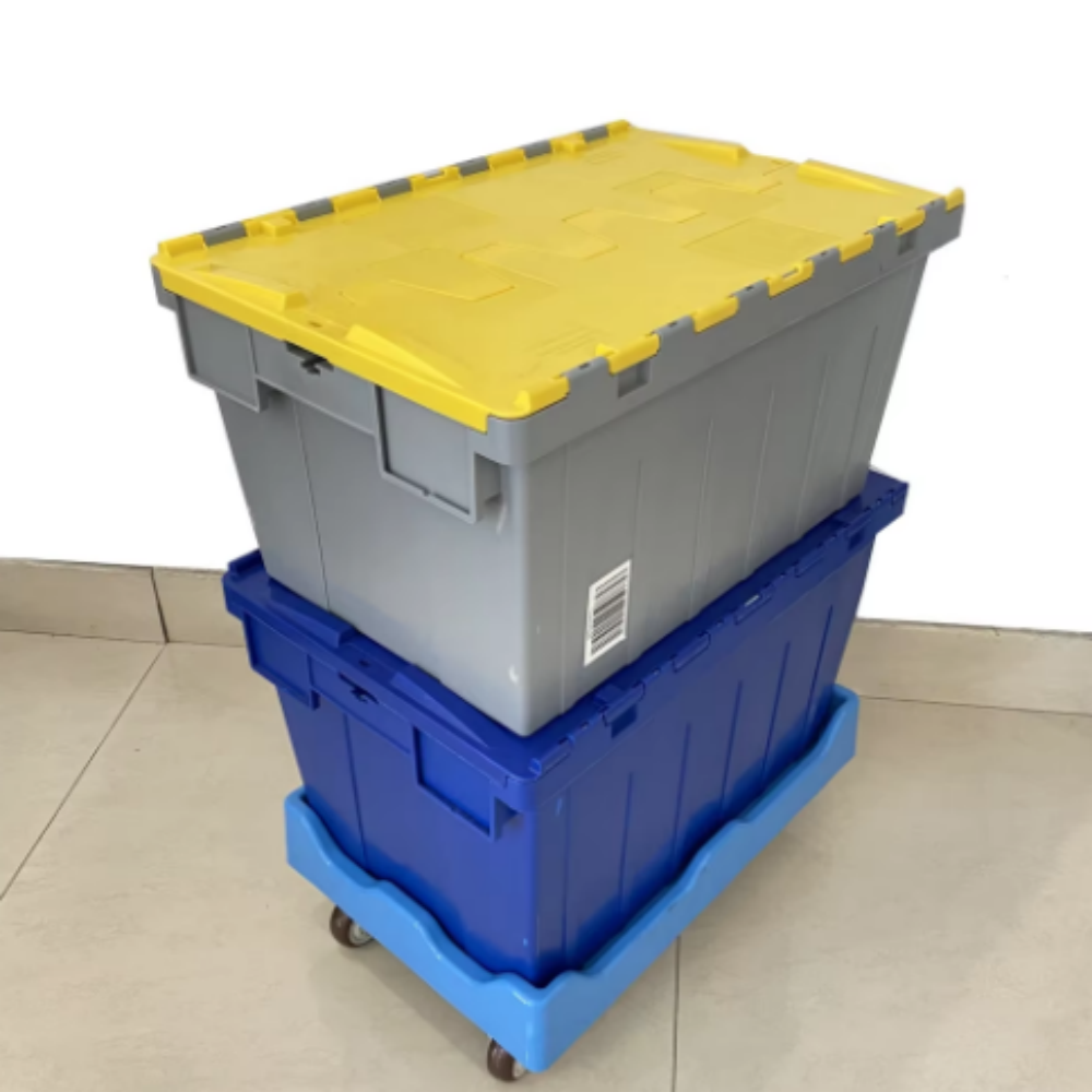 Buy Heavy Duty Plastic Nestable Moving Crates Stackable Storage ...