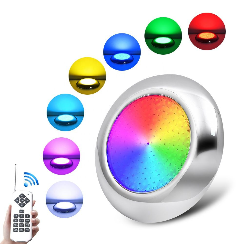 Buy Rgb Underwater Pool Lamp Wireless Nichless Waterproof 12v 18w Rgb ...