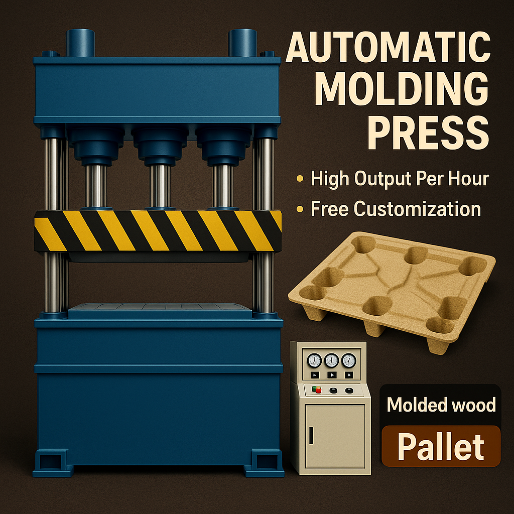 Buy Industrial Wood Pallet Compression Molding Machine For Logistics ...