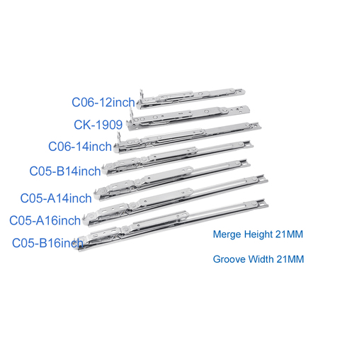 Buy 16 Inches Hardware Window Curve Surface Accessory Wide Groove ...