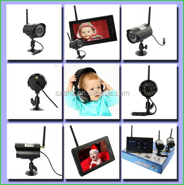 Buy 2.4ghz Wireless Quad Cctv Camera With 7" Hd Monitor Receiver from ...