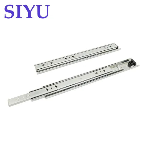Buy 3-fold Full Extension Telescopic Channel Heavy Duty Slide With Cold ...