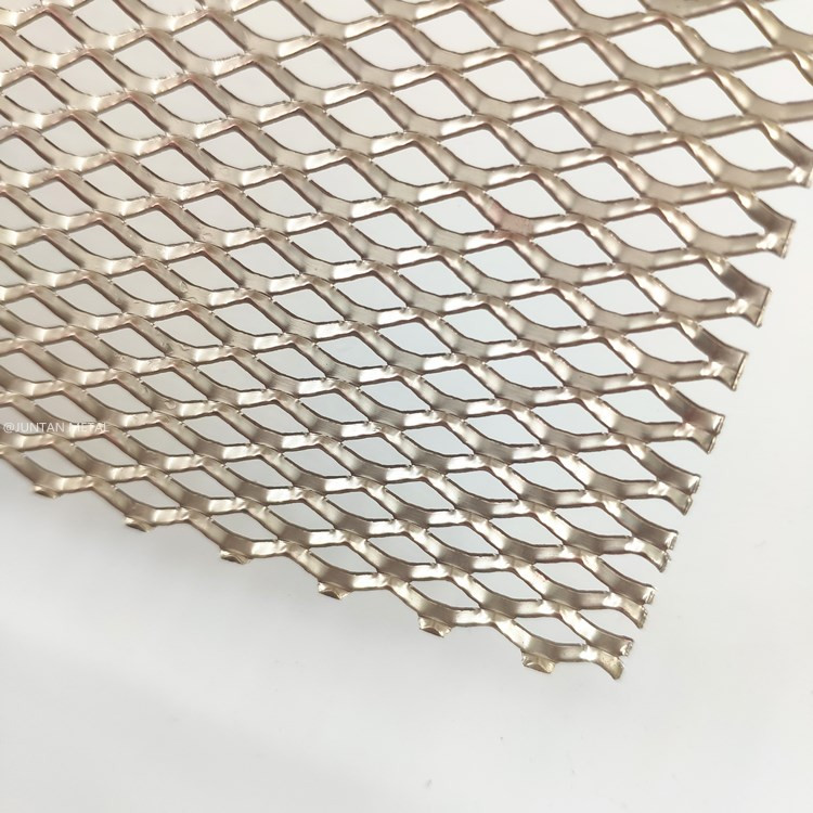 Buy 3m Copper Color Decorative Aluminum Expanded Metal Mesh Cladding ...