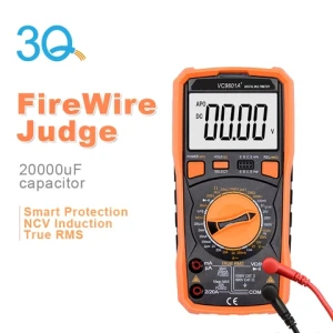 Buy 3q Digital Multimetro Amp Ohm Voltmeter Multitester Small Popular ...