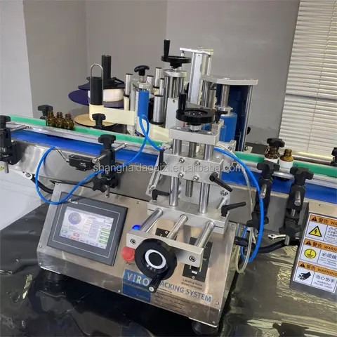 Buy Automatic Glass Round Bottle Labeling Machine For Jar Can Sticker ...