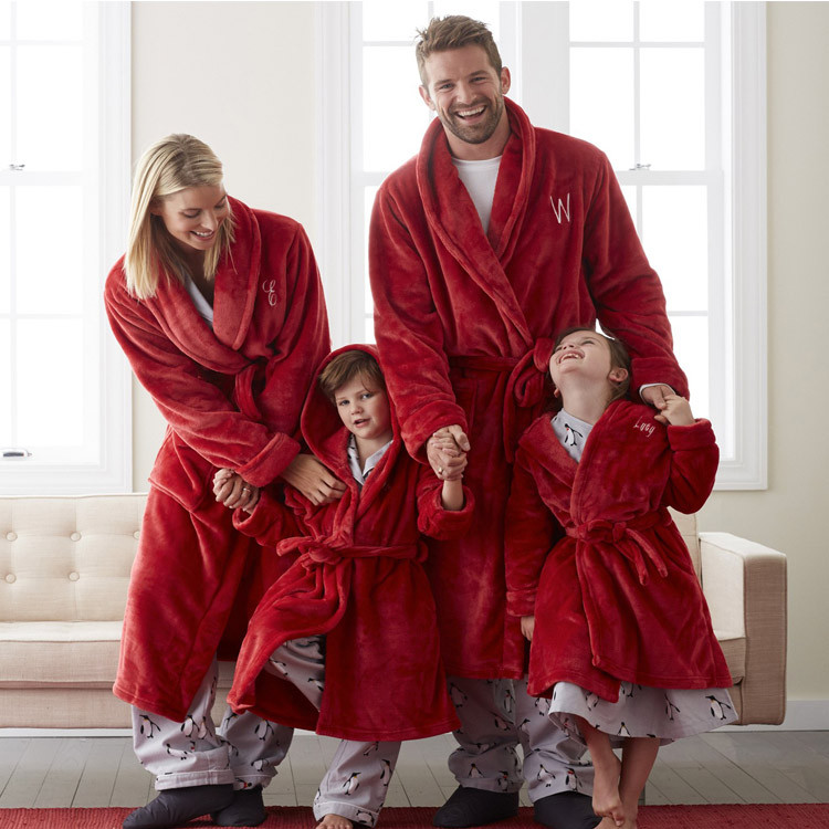 Buy Bathrobe Set ,home Hotel Spa Bathrobe 100% Cotton Family Bathrobe ...
