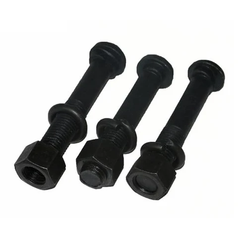 Buy Black Oxide Finish Oval Neck Fishtail Track Bolts With Nuts High ...