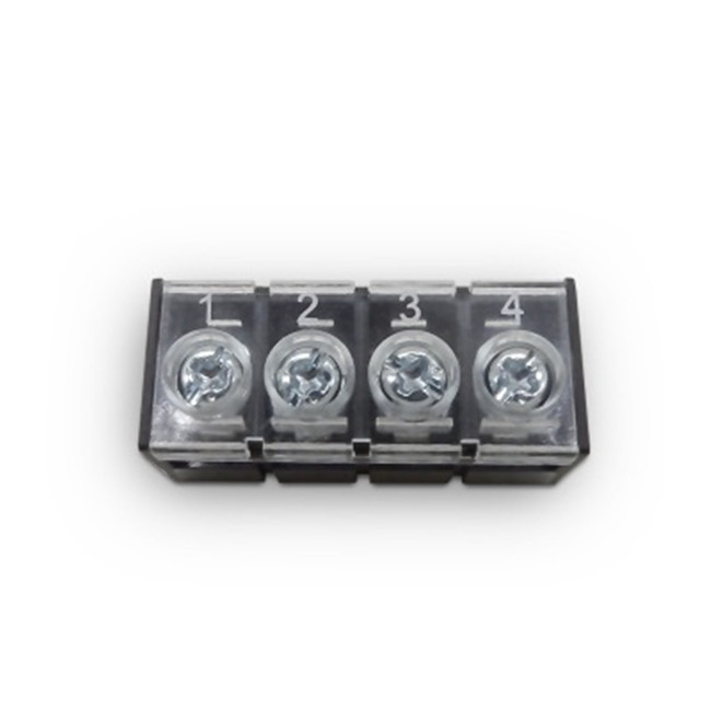 Buy Brass Screw Fence Type Terminal Block With Cover Power Supply 2-24 ...