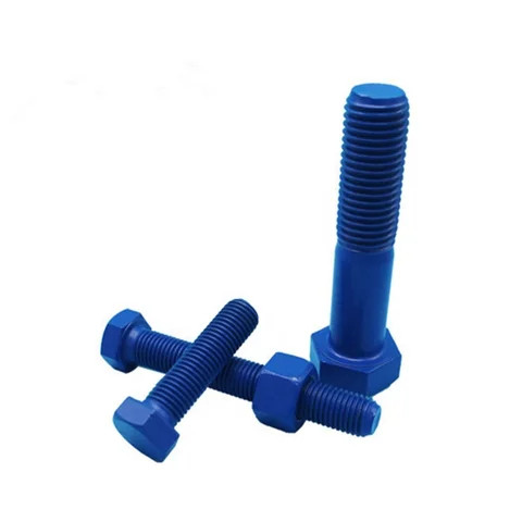 Buy Carbon Steel Blue Coating Ptfe Hex Head Bolt from D & T (tianjin ...