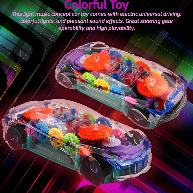 Buy Children Electric Obstacle Automatic Turn Transparent Racing Track ...