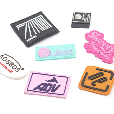 Buy Custom Silicone Label Clothes Labels With Embossed Logo Fashion ...