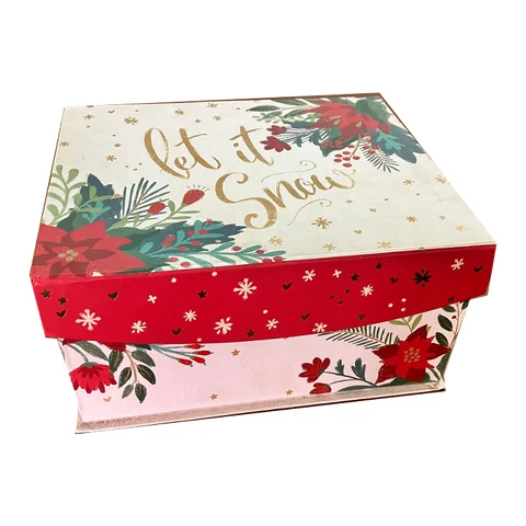 Buy Customizable X Mas Design Rigid Paper Boxes Made In India For ...