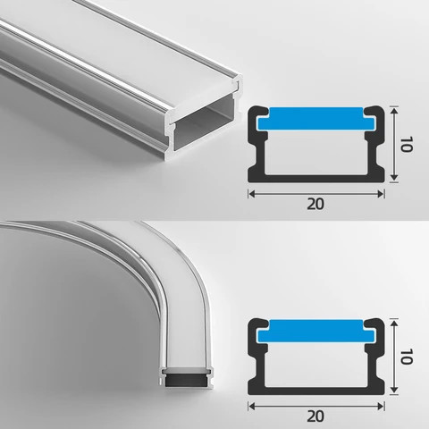 Buy Customized High Quality Led Aluminum Profile Channels For Indoor ...