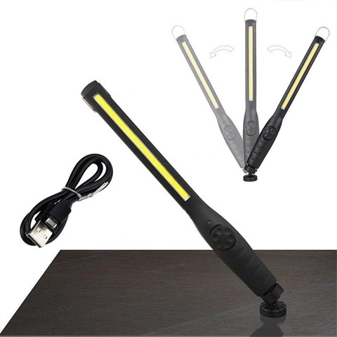 Buy Flashlight Mechanic Work Light Rechargeable Cob Led Military ...