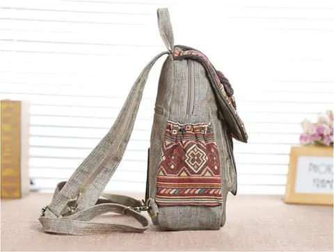 Buy Hand-woven Vintage Bohemian Small Mini Hippie Sling Backpack Purse ...