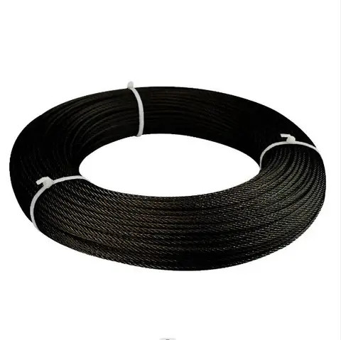 Buy Marine Grade Ss316 Black Oxide 1/8" Wire Rope Cable 1x19 & 7x7 ...
