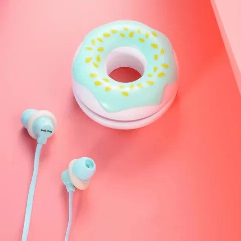 Buy Mister Donut Sweet Buns Macaron Macaroon Earbuds Earphone Cute And ...
